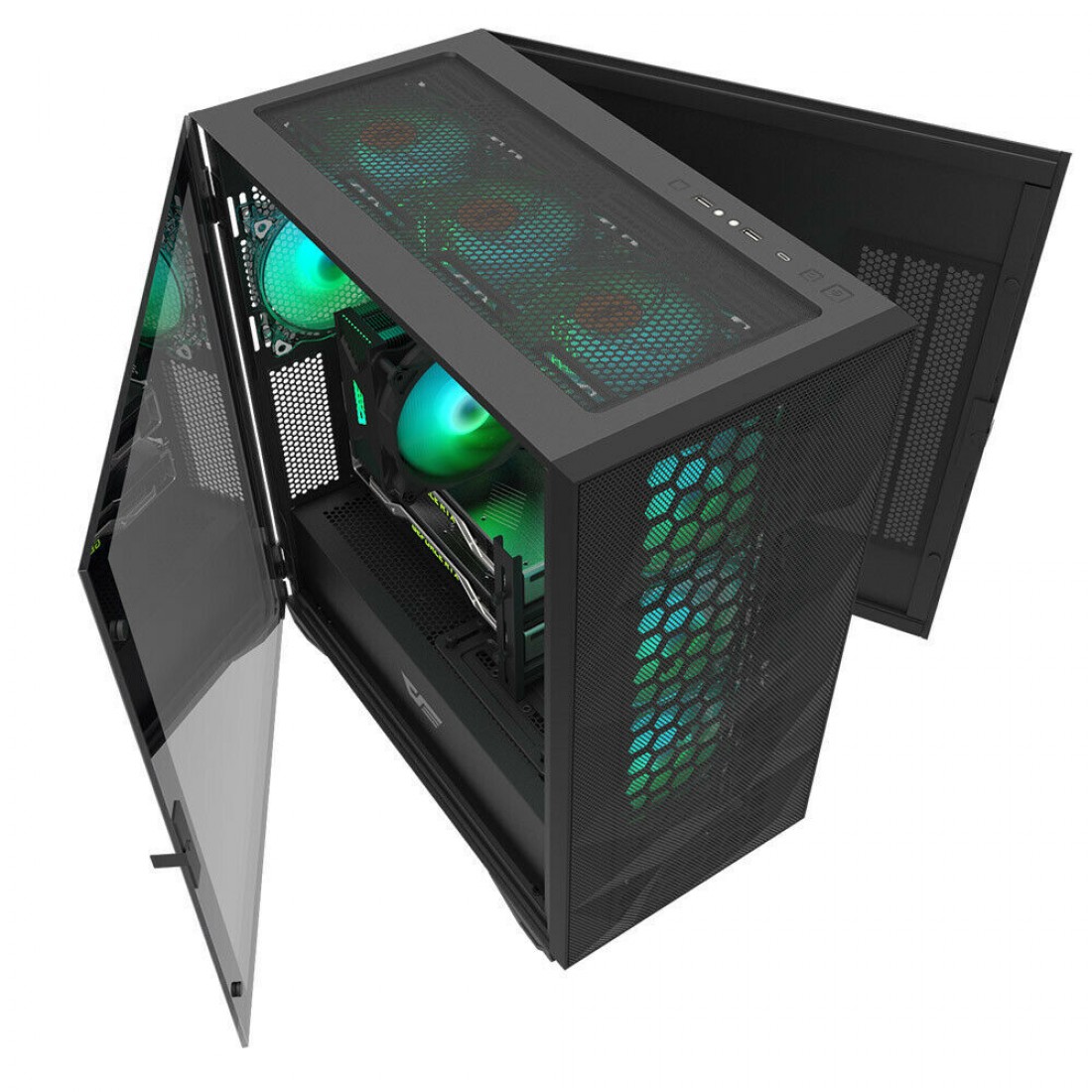 DARKFLASH DLX21 MESH 4x120mm RGB Fanlı Kumandalı Profesyonel Gaming ...